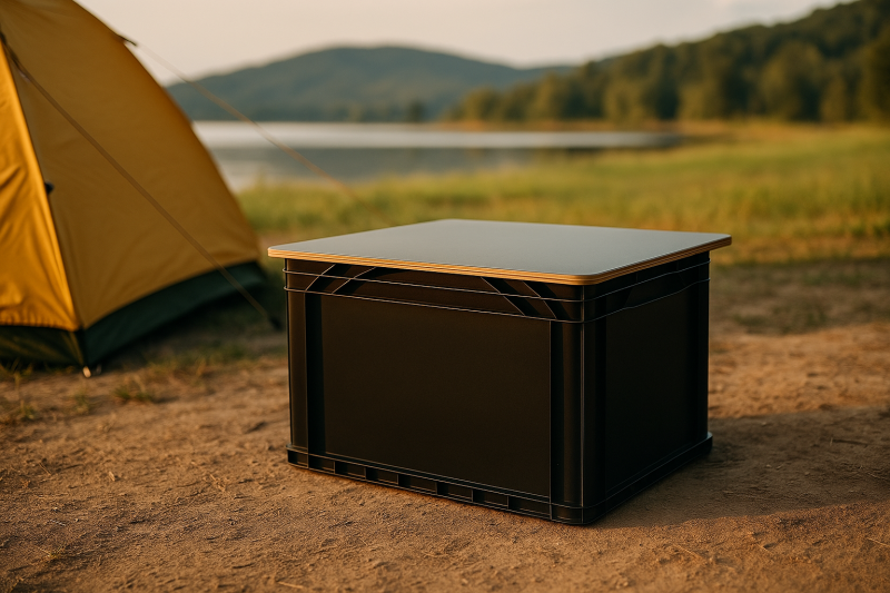 KYOOB Eurobox Campingtisch – Faltbarer Tisch für Vanlife & Camping